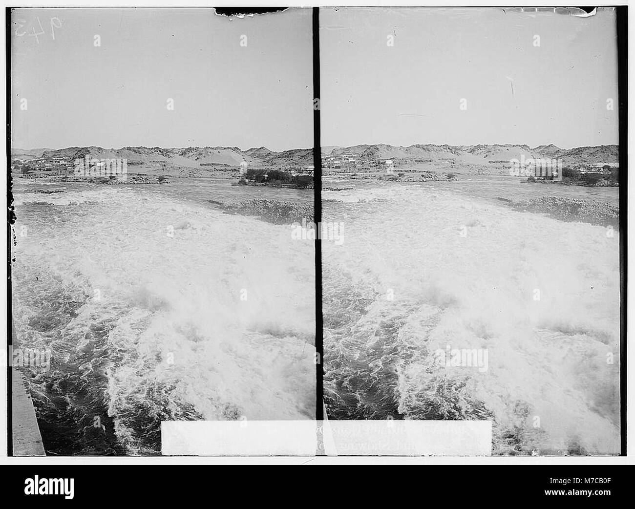 Photograph depicting views of the First Cataract of the Nile, including ...