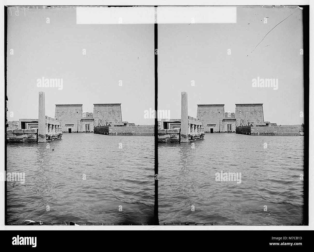 Views of Egypt’s Assuan and Philae, with the Temple of Isis, obelisk ...