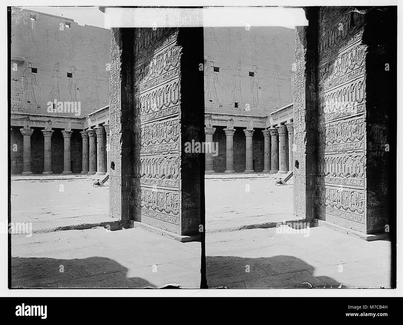 Egyptian views; Temple of Horus, Edfu. Entrance to vestibule LOC matpc ...