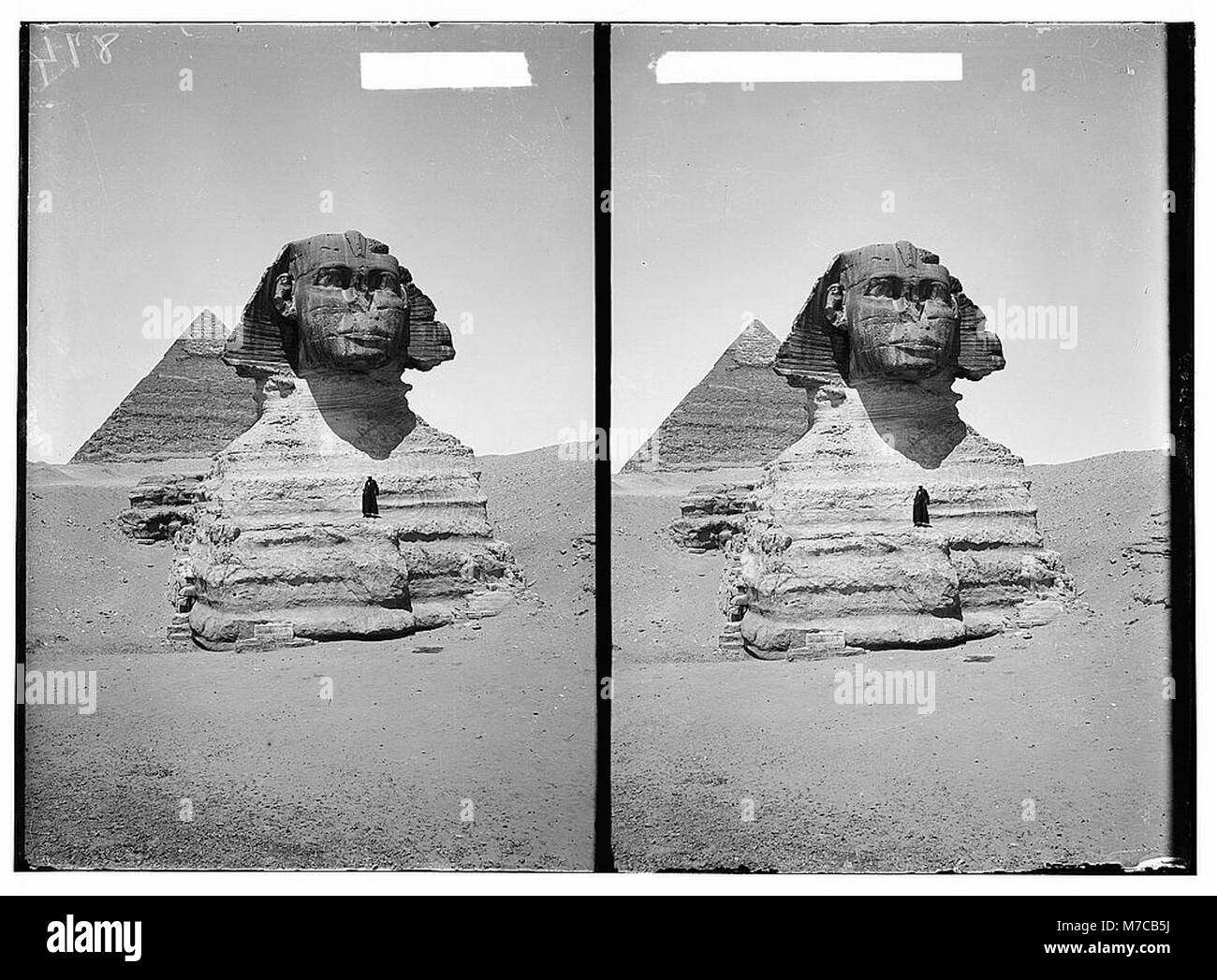 This photograph shows the Pyramids of Giza and the Sphinx in Egypt ...