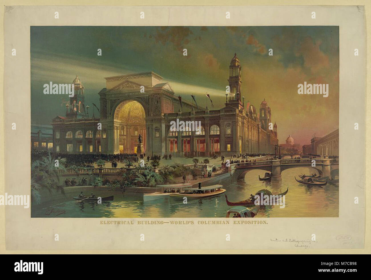 A photograph of the Electrical Building at the 1893 World's Columbian ...
