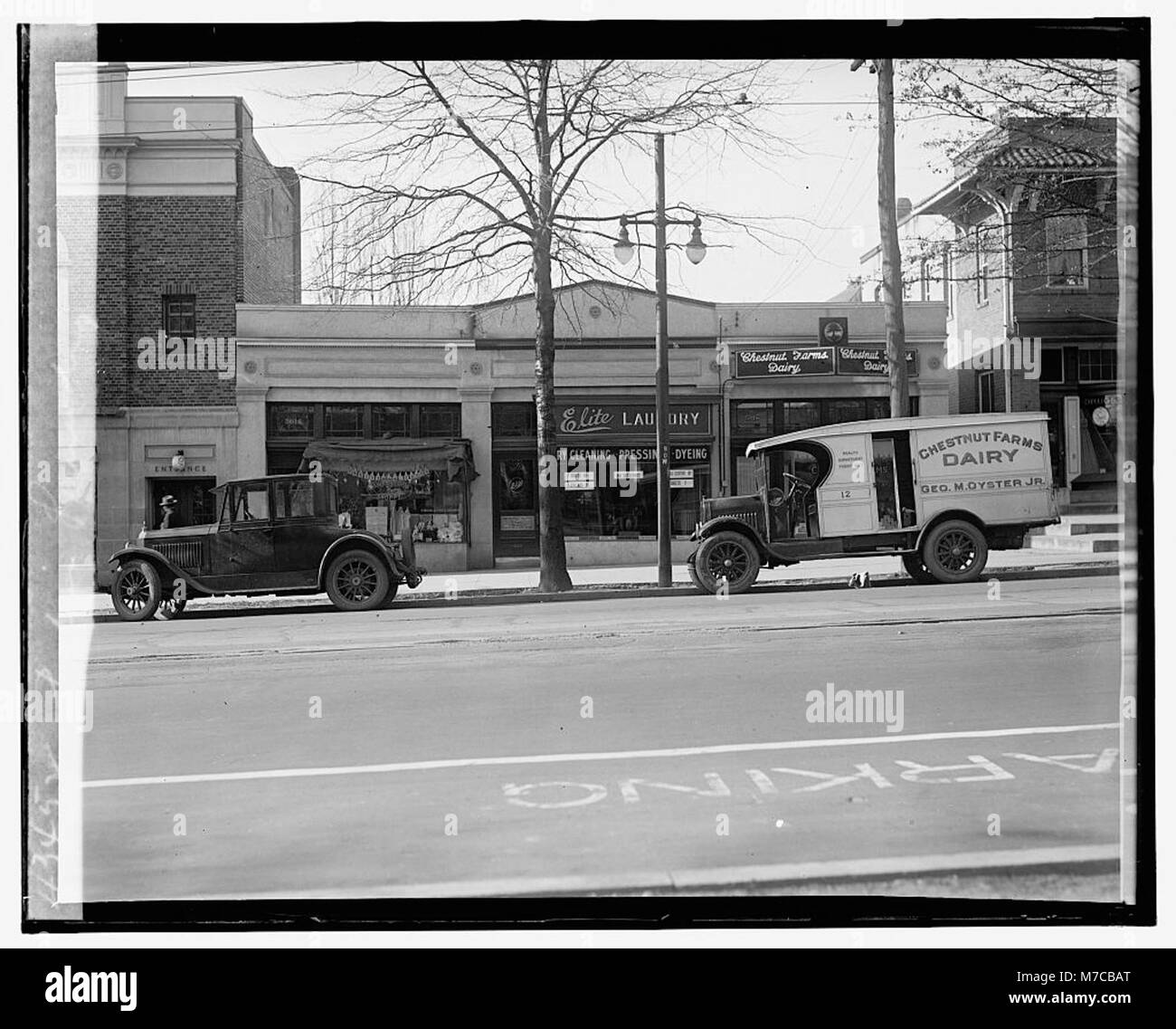 A photograph of Elite Laundry, showcasing its building and branding in ...