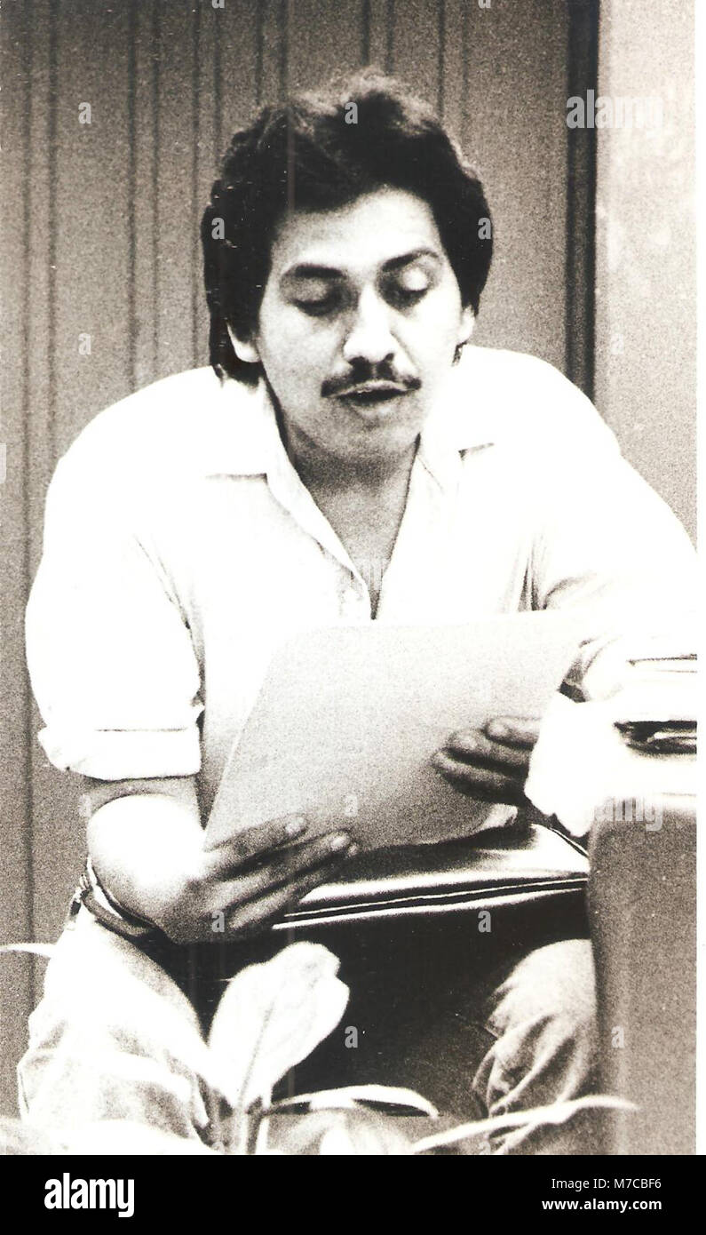 Alfonso Orejel, a writer, during his participation in the 'First ...