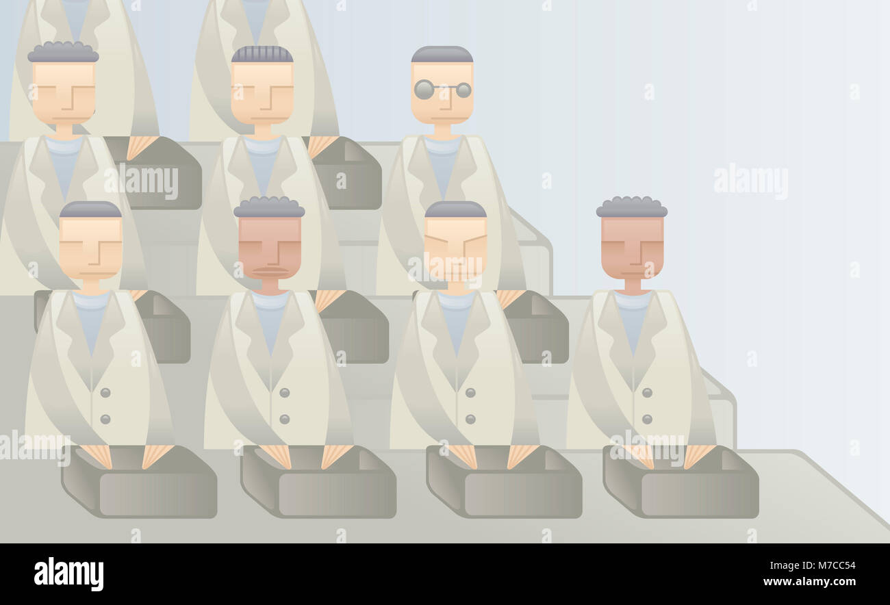 Group of men working at a production line Stock Photo - Alamy