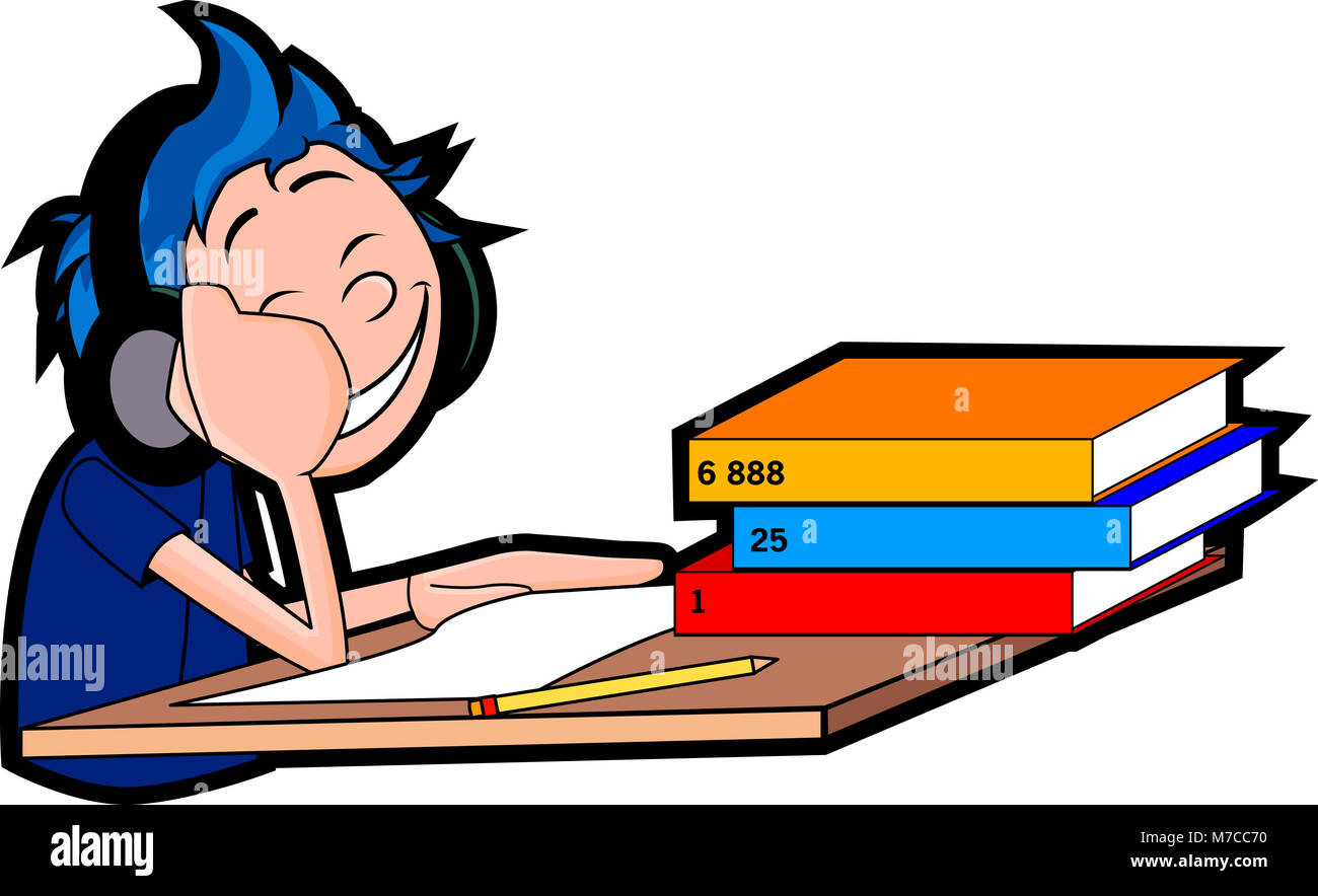 Side profile of a boy thinking with his hand on his temple Stock Photo ...