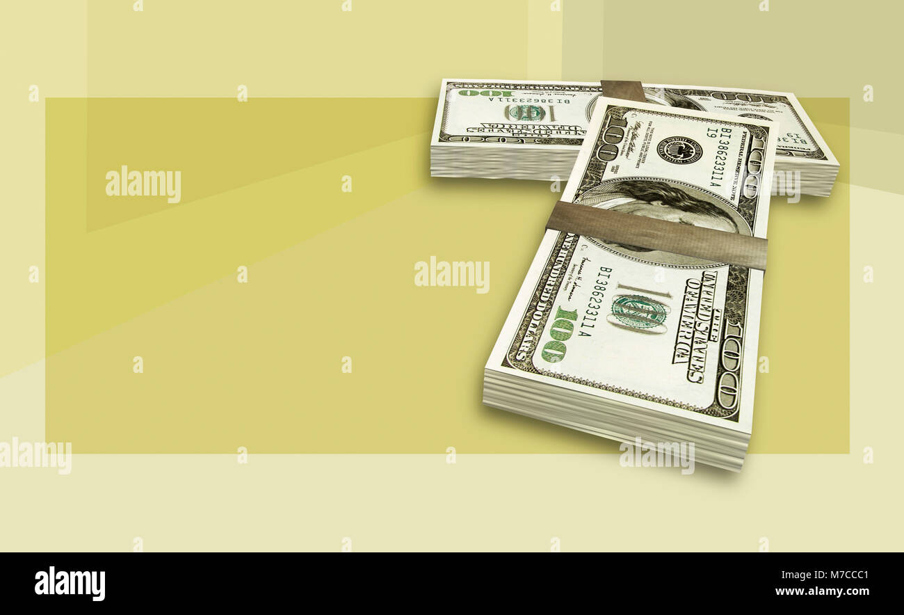 Bundle of one hundred dollar bills Stock Photo - Alamy