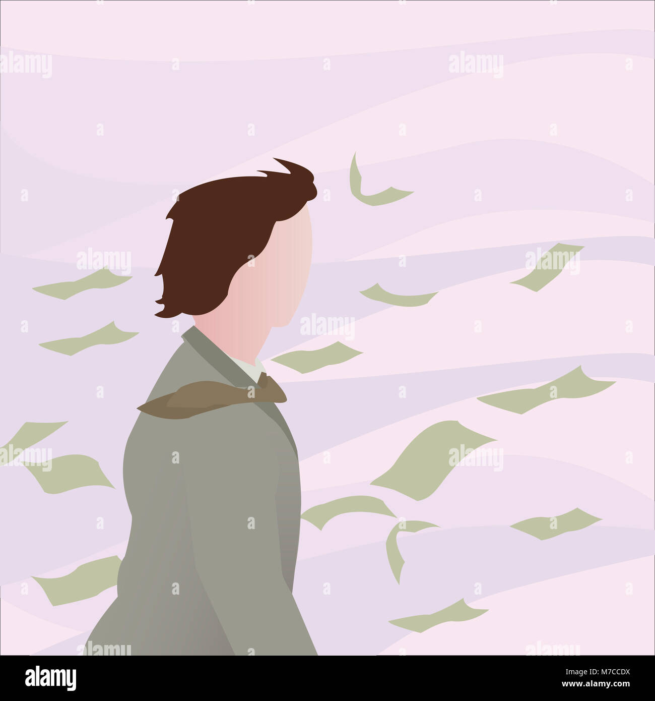 Paper flying around hi-res stock photography and images - Alamy