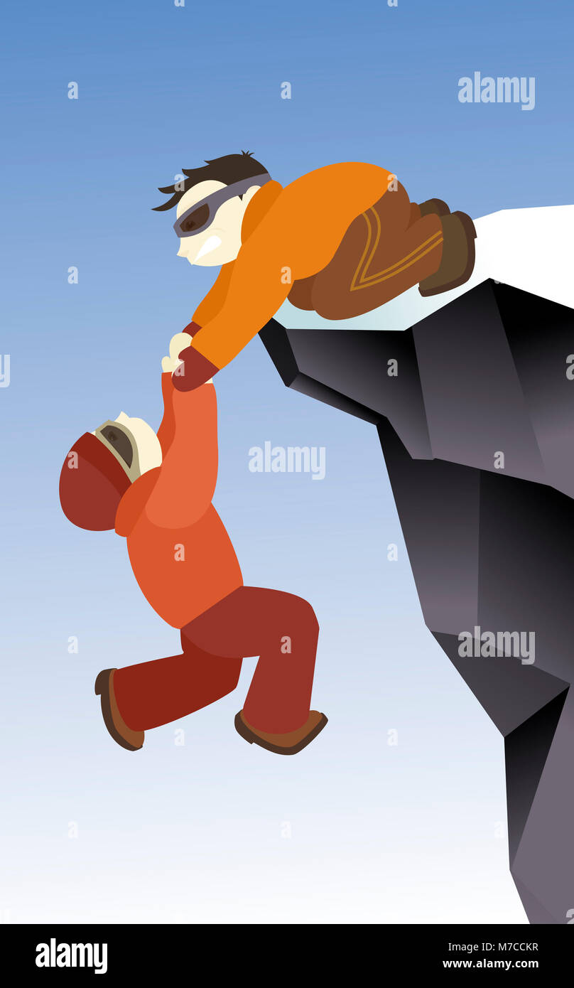 Person Falling Off A Cliff Drawing