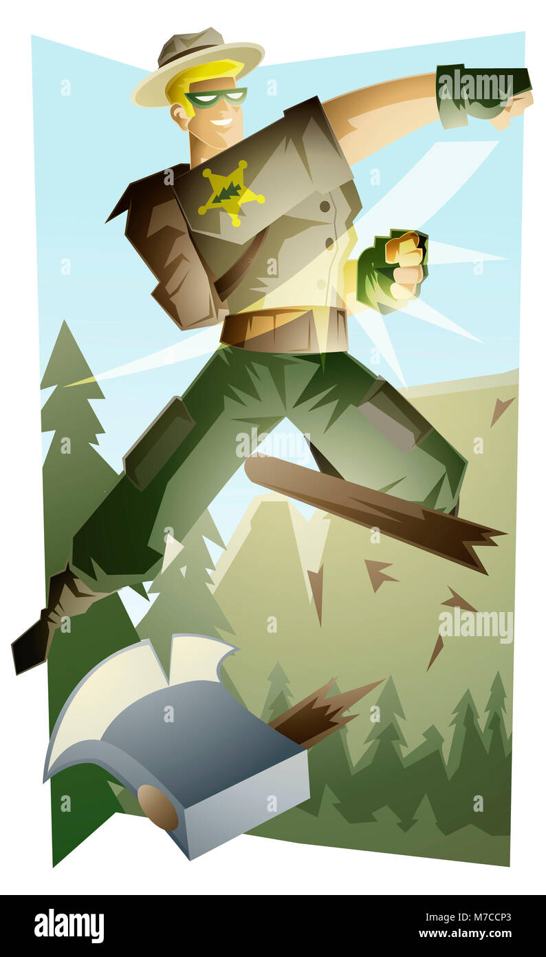 Close-up of a superhero punching Stock Photo - Alamy