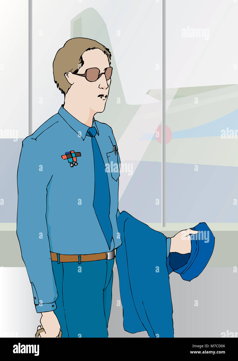 Side Profile Of A Pilot High Resolution Stock Photography and Images ...