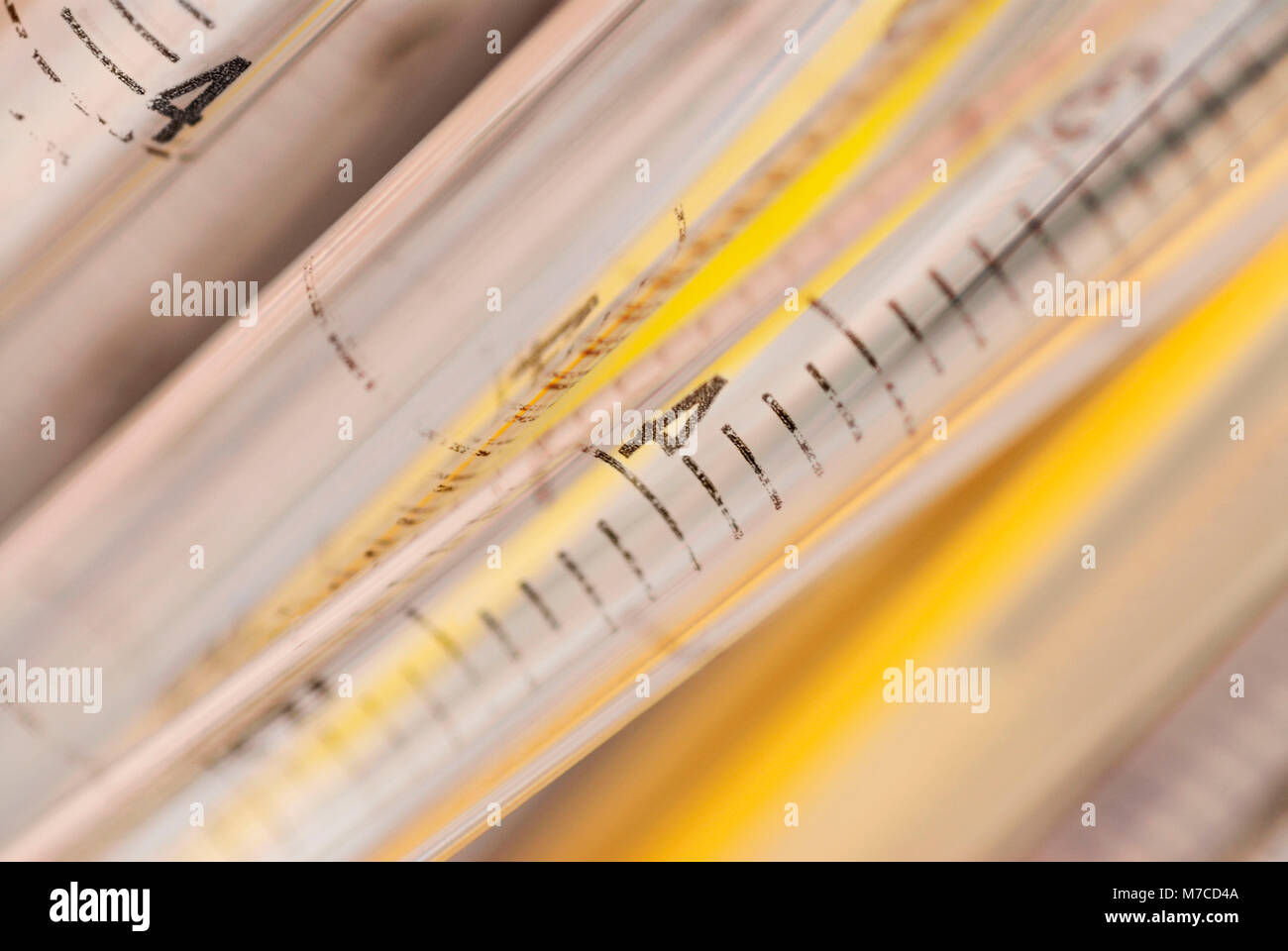 Close-up of test tubes Stock Photo - Alamy