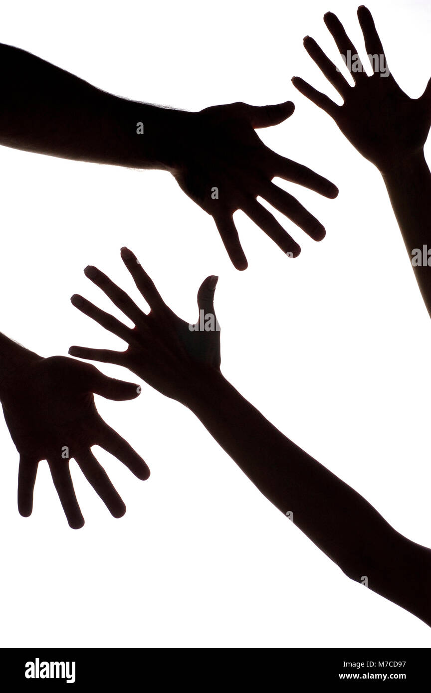 Reaching Arm Silhouette