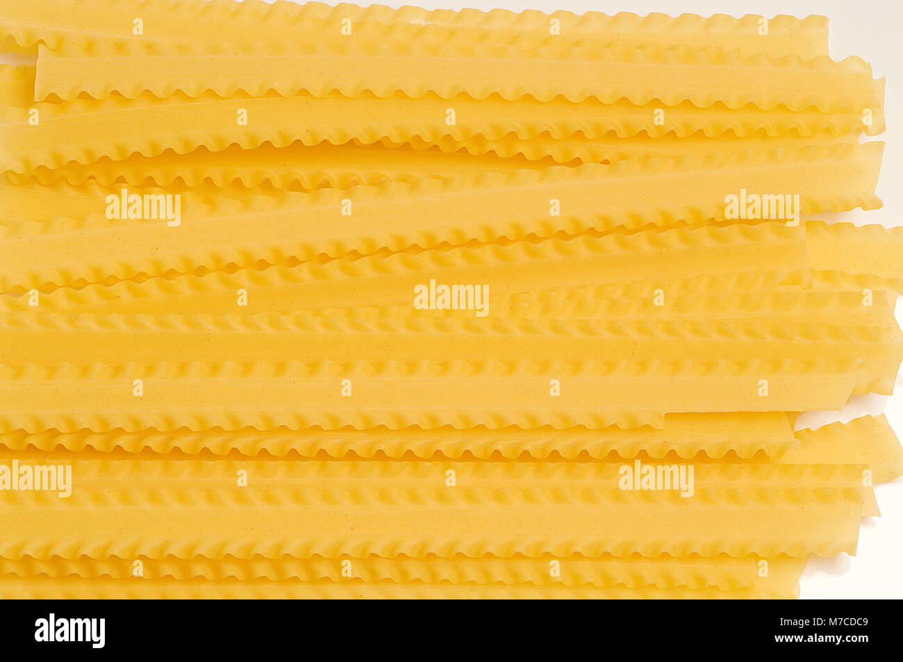 Close-up of raw mafalde pasta Stock Photo - Alamy