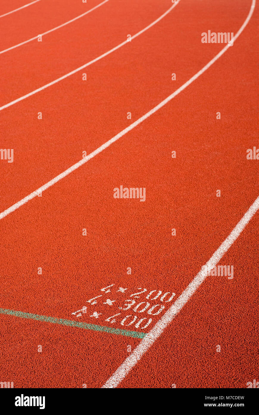 High angle view of a running track Stock Photo - Alamy