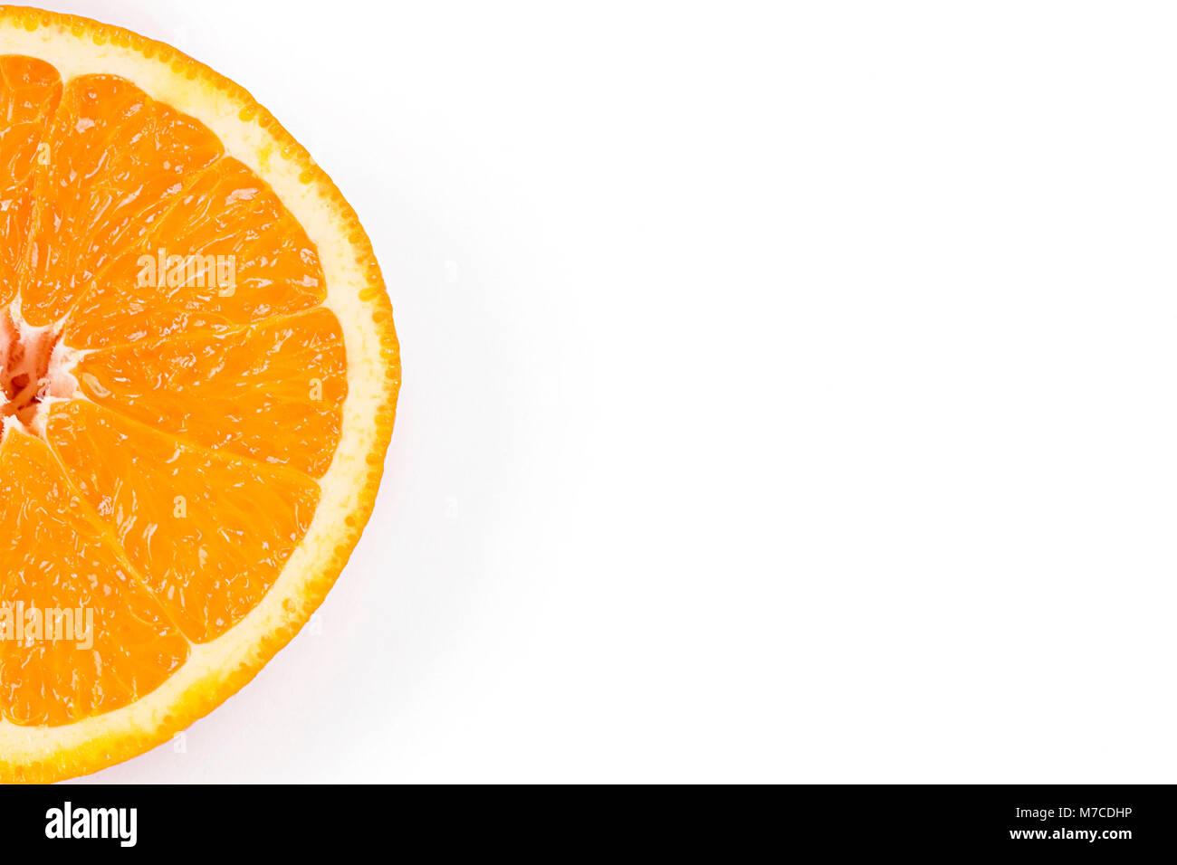Close-up of a cross section of an orange Stock Photo - Alamy