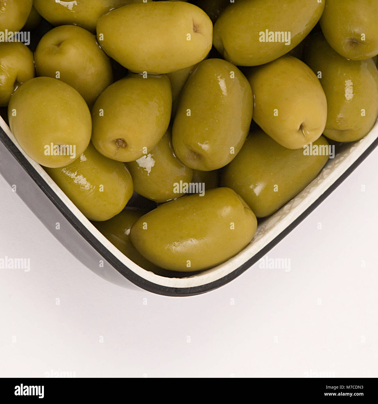 Close-up of olives in a tray Stock Photo - Alamy