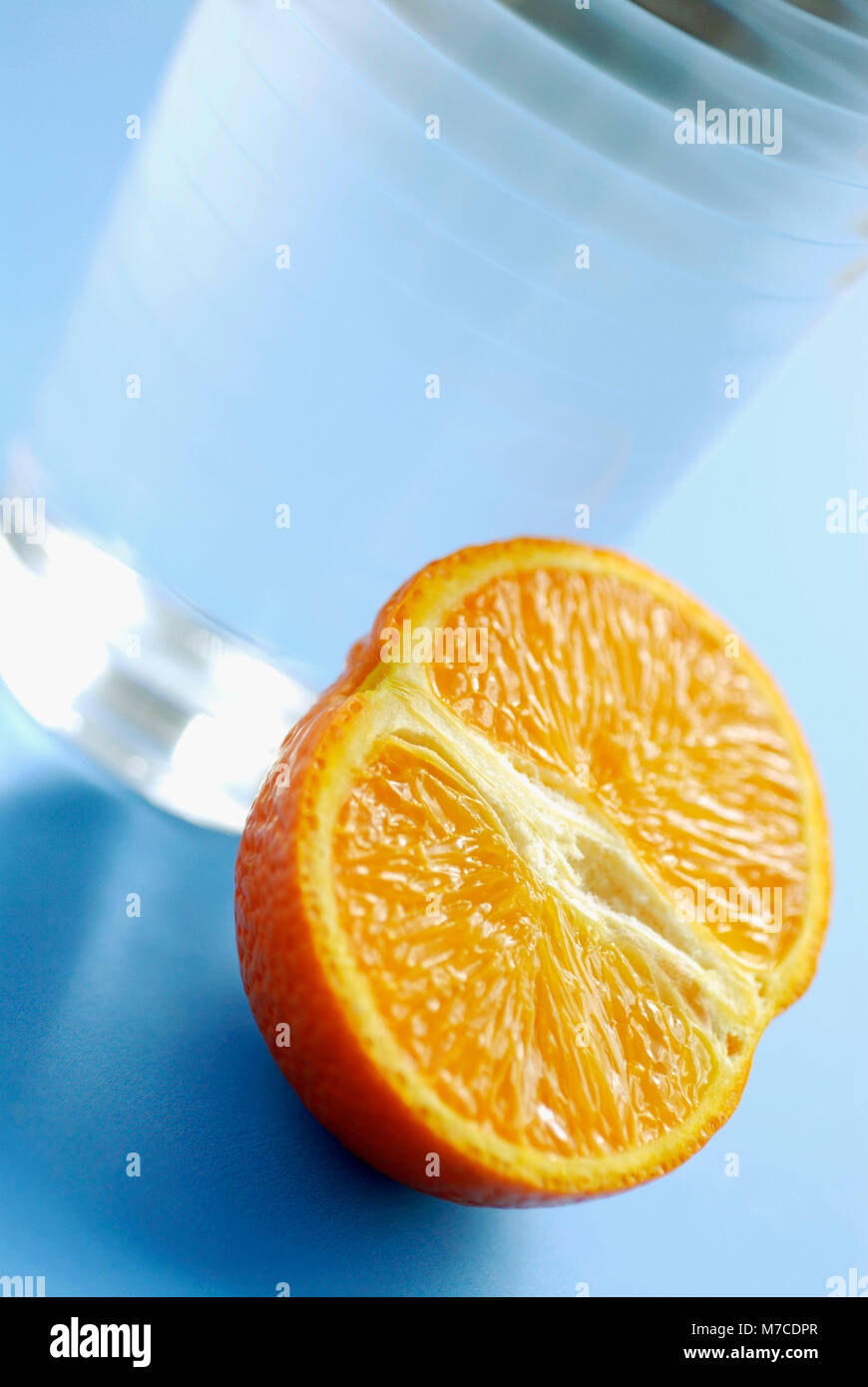 Close-up of the cross section of an orange Stock Photo - Alamy