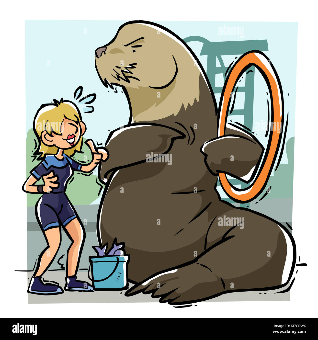 Seal training hi-res stock photography and images - Alamy