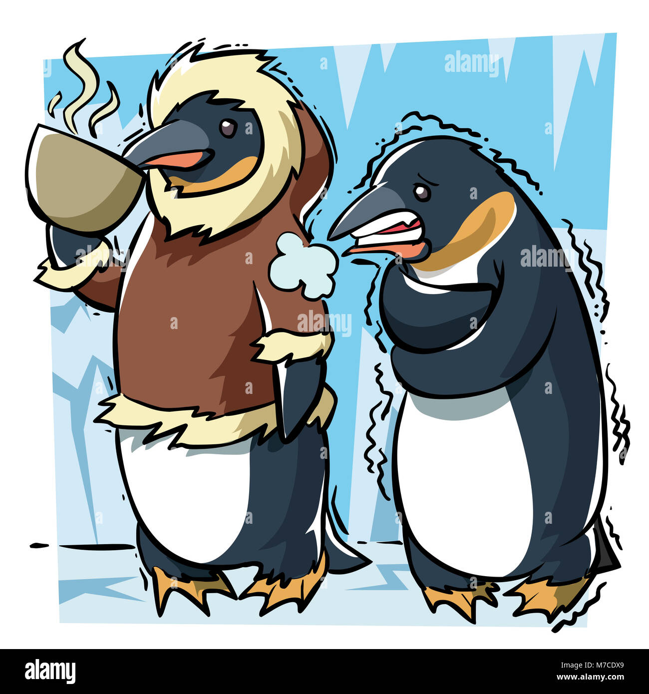Two penguins together hi-res stock photography and images - Alamy