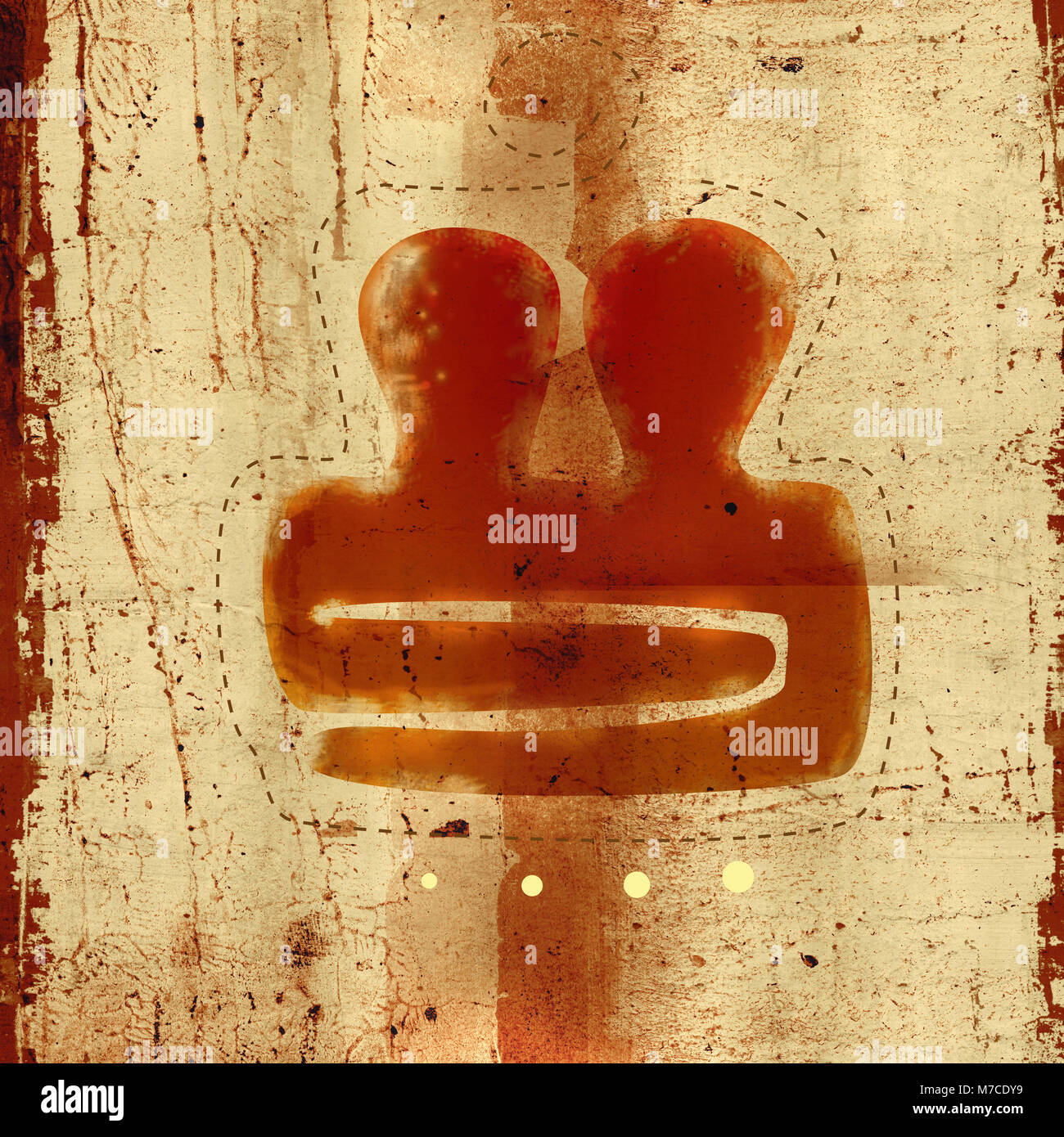 Dotted line people hi-res stock photography and images - Alamy