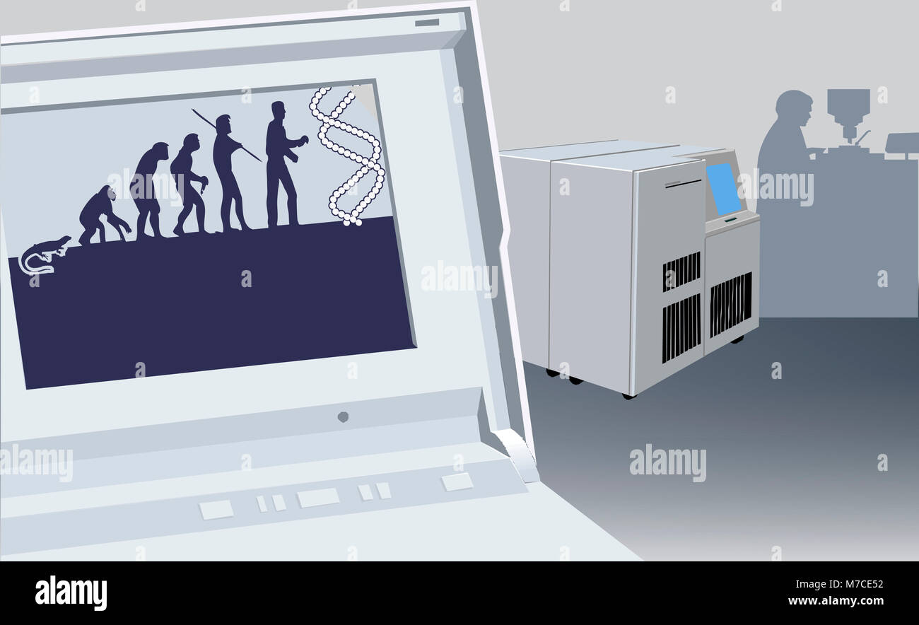 Evolution of man silhouette hi-res stock photography and images - Alamy