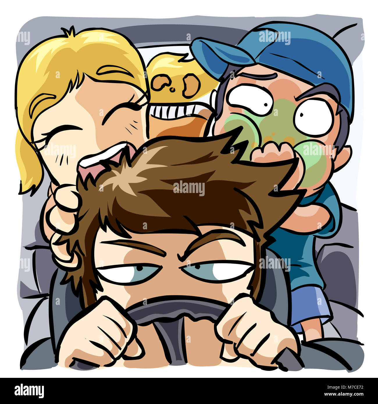 Two man in car Cut Out Stock Images & Pictures - Alamy