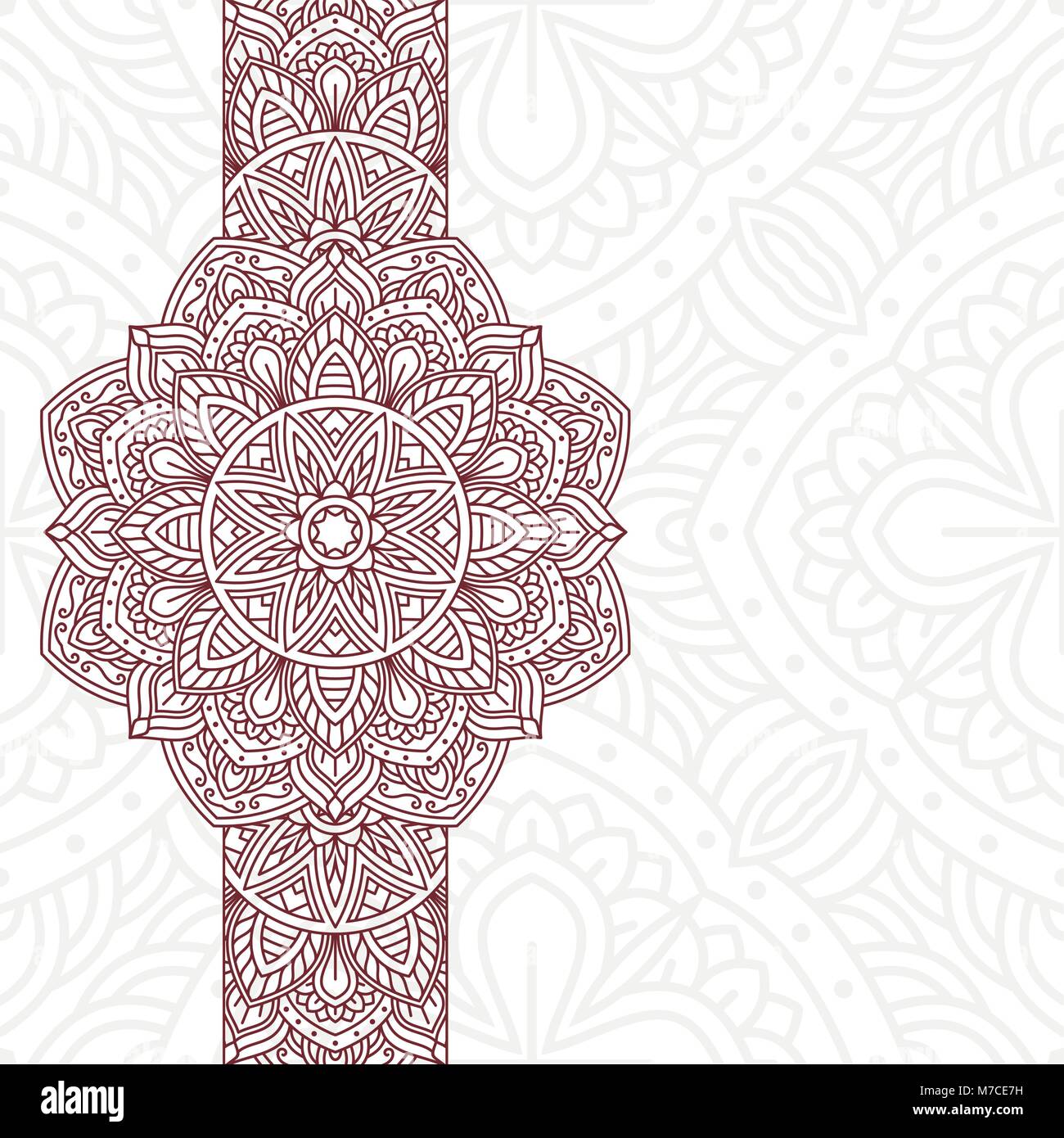 Invitation card with mandala Stock Vector Image & Art - Alamy