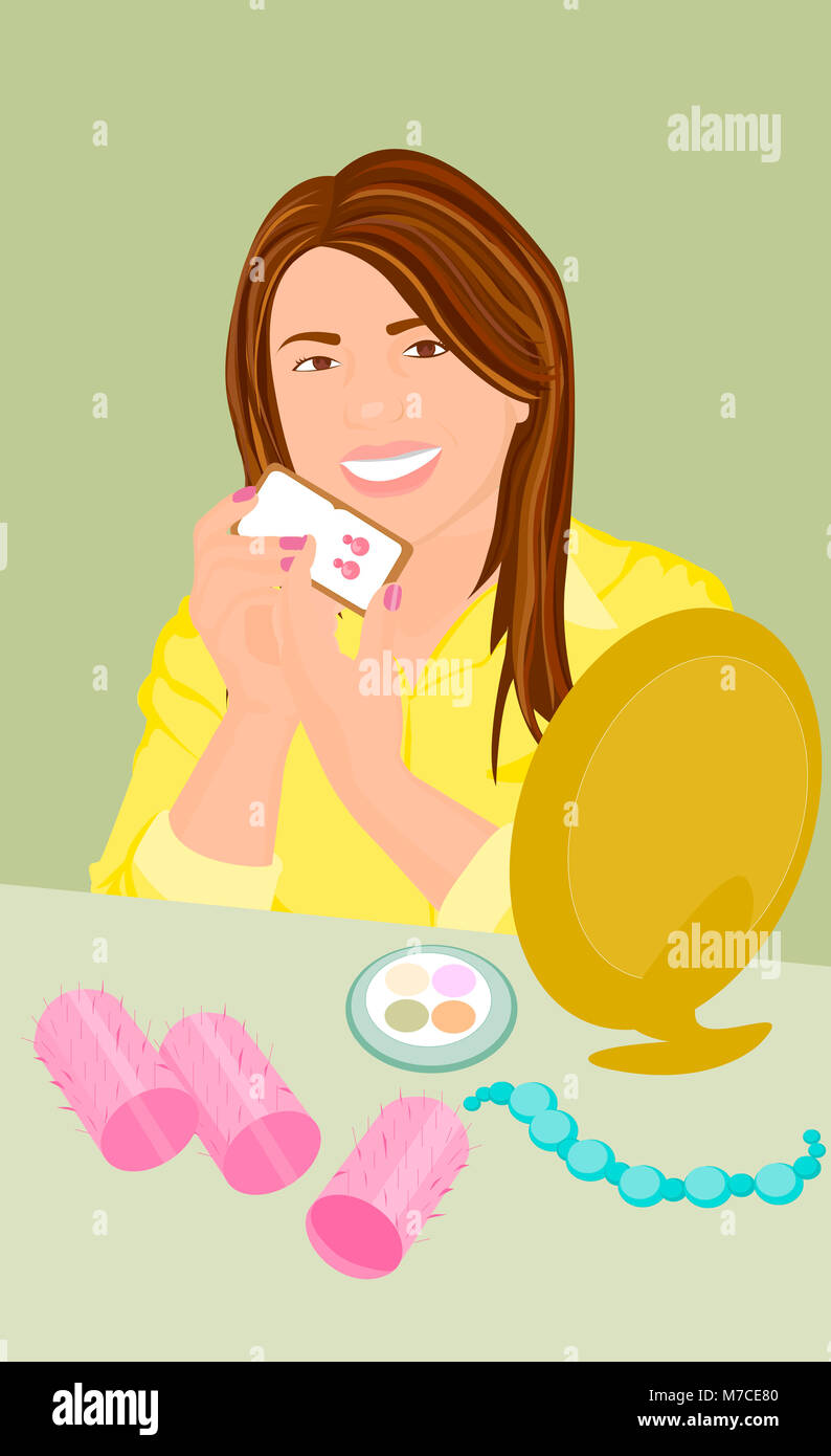 Portrait woman showing earrings hi-res stock photography and images - Alamy