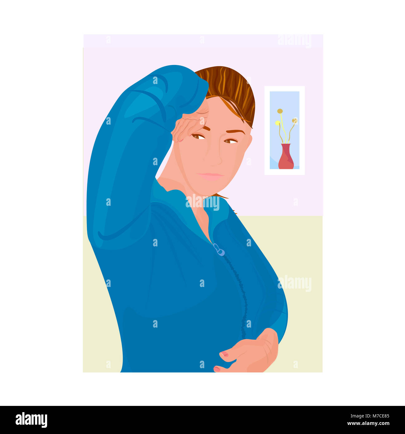 Woman computer back view Cut Out Stock Images & Pictures - Alamy