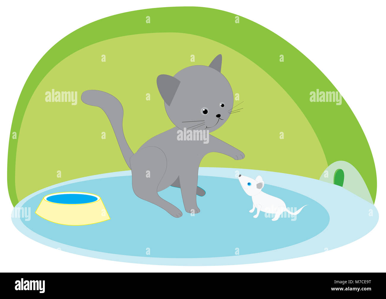 Cat computer mouse animal hi-res stock photography and images - Alamy