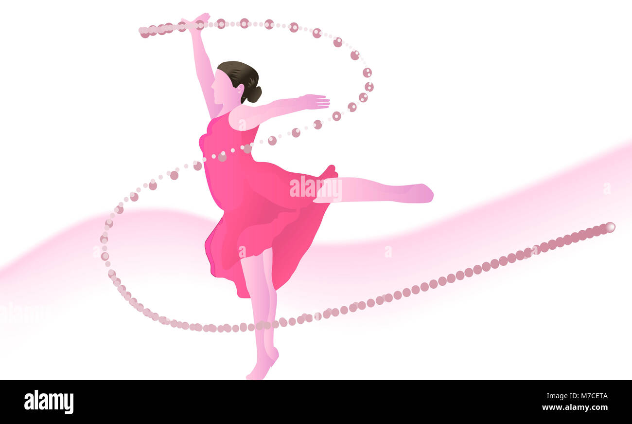 Side profile of a ballerina dancing Stock Photo - Alamy