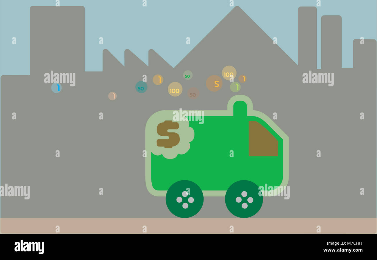 Vehicle carrying cash on the road Stock Photo - Alamy