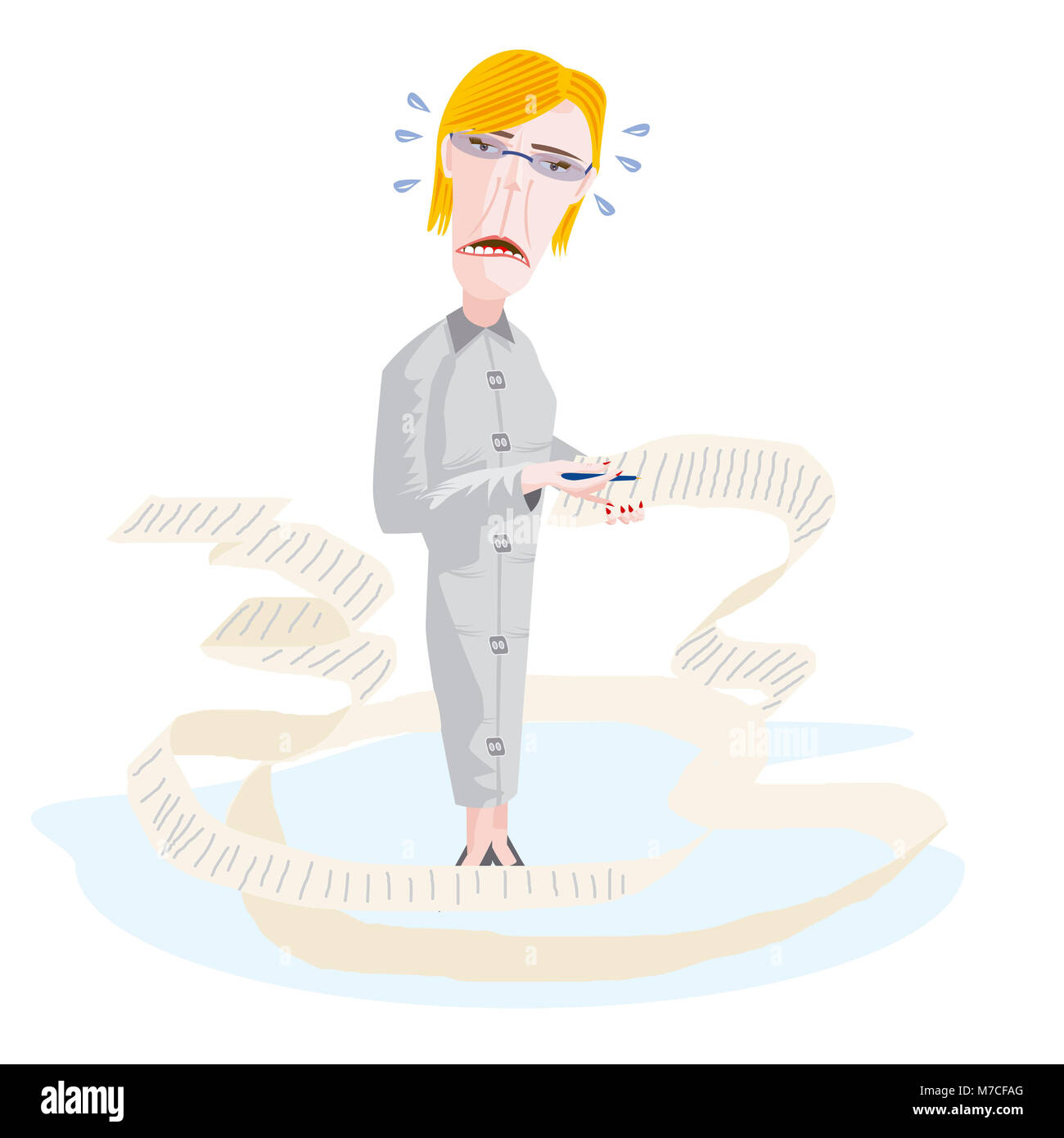 Checking bill Cut Out Stock Images & Pictures - Alamy