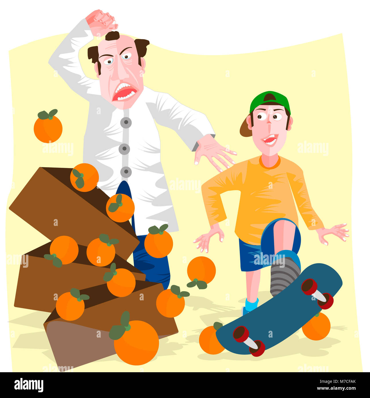 Man shouting at a boy Stock Photo - Alamy