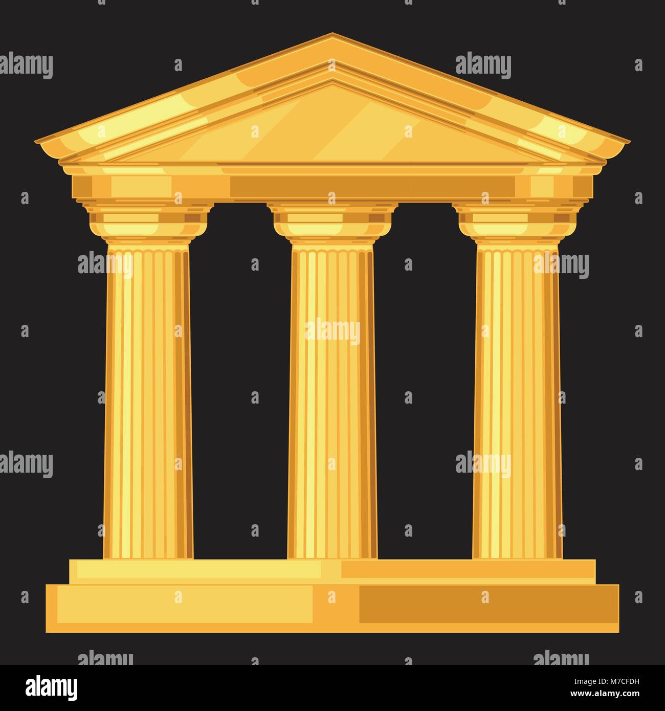 Doric style stone columns Stock Vector Images - Alamy