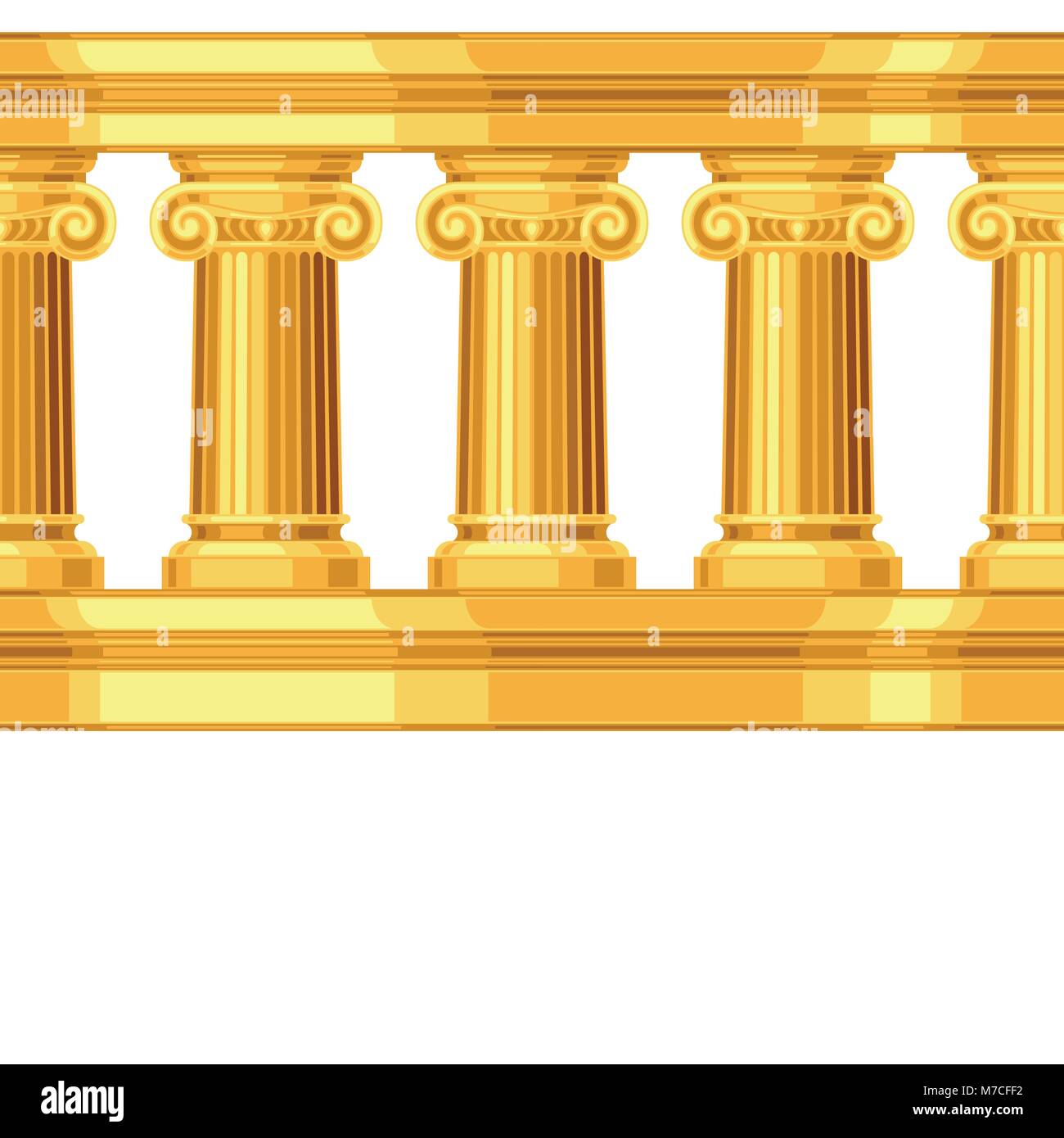 Seamless pattern with ionic antique greek colonnade Stock Vector Image ...