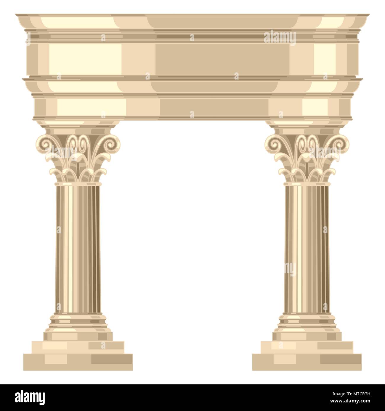 Greek architecture illustration hi-res stock photography and images - Alamy