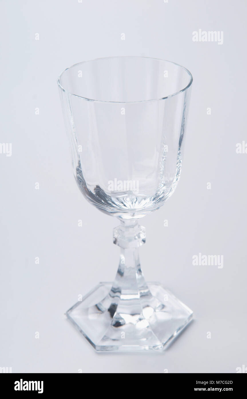 Close-up of a crystal stemmed glass Stock Photo - Alamy