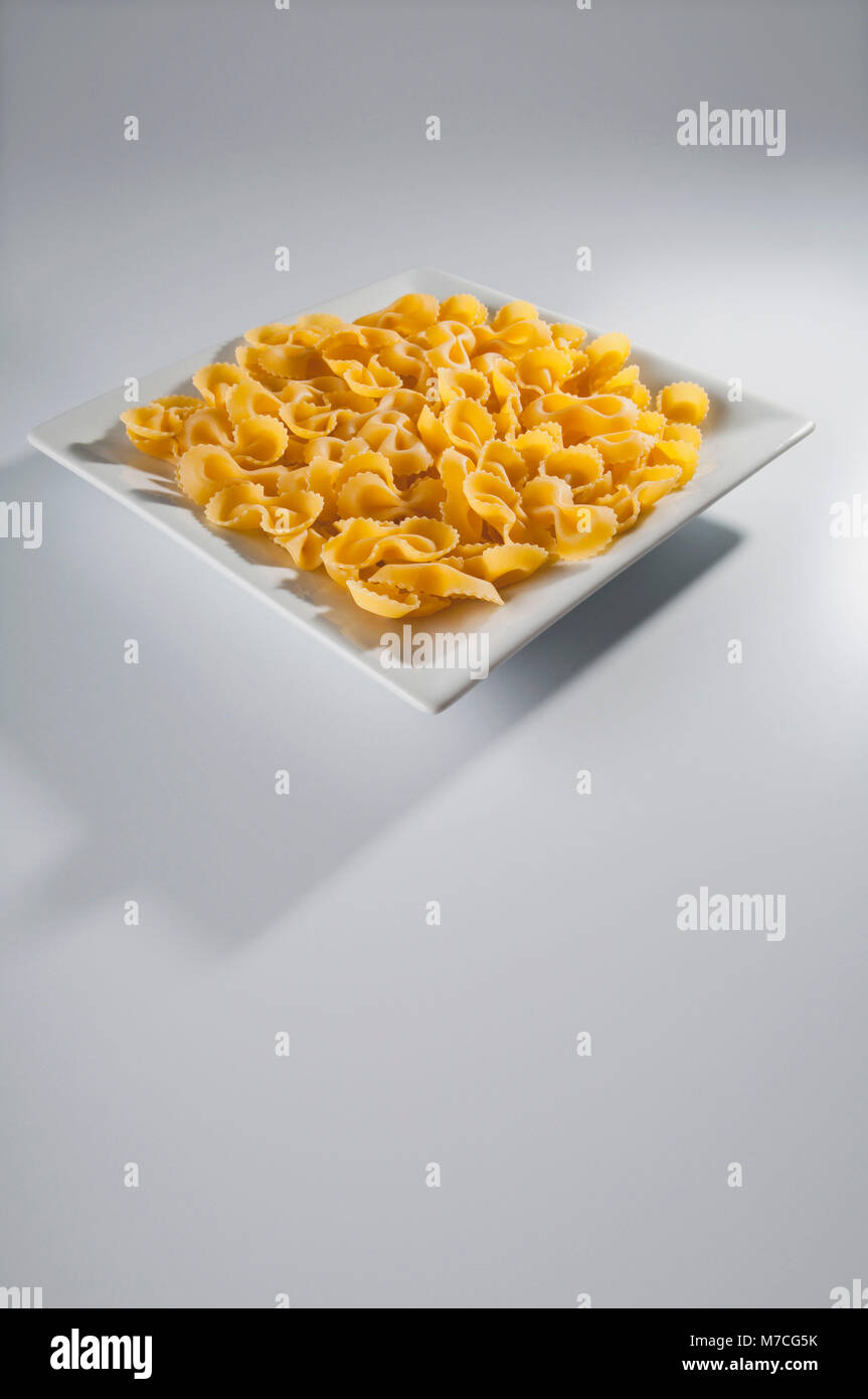 Platter of uncooked francesine pasta Stock Photo - Alamy
