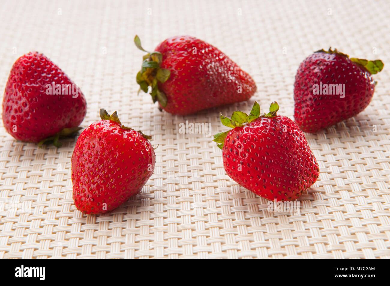 Close-up of strawberries Stock Photo - Alamy