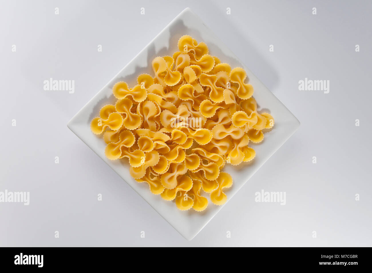 Platter of uncooked francesine pasta Stock Photo - Alamy