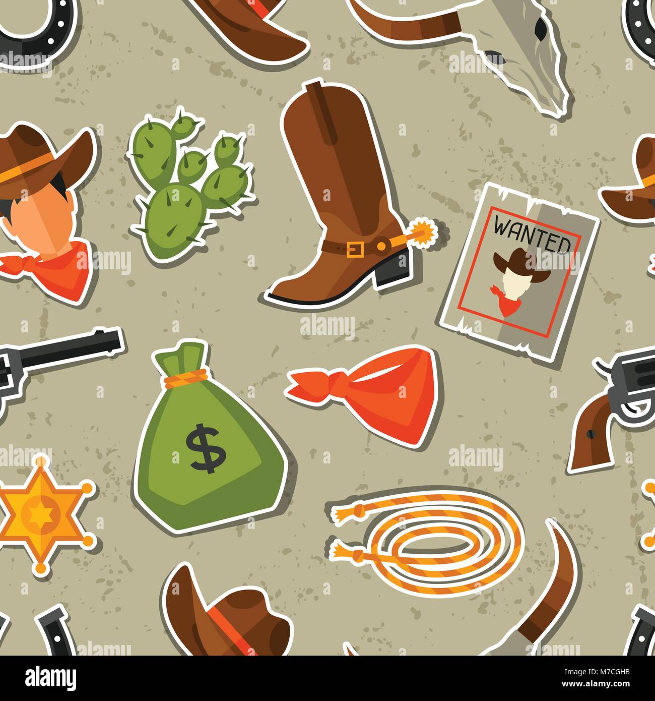 Country western pattern Stock Vector Images - Alamy