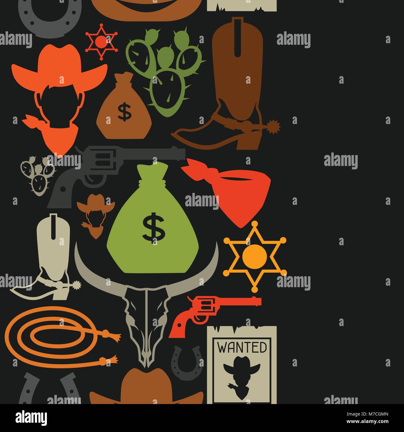 Country western pattern Stock Vector Images - Alamy