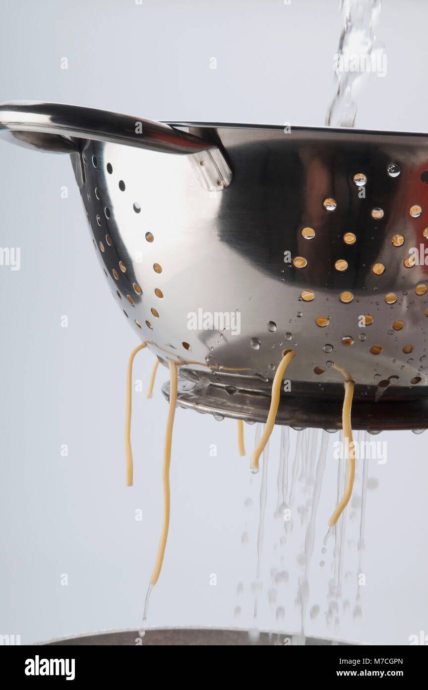 Spaghetti strainer hi-res stock photography and images - Alamy