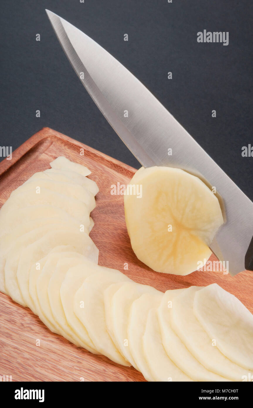 Close-up of potato slices Stock Photo - Alamy