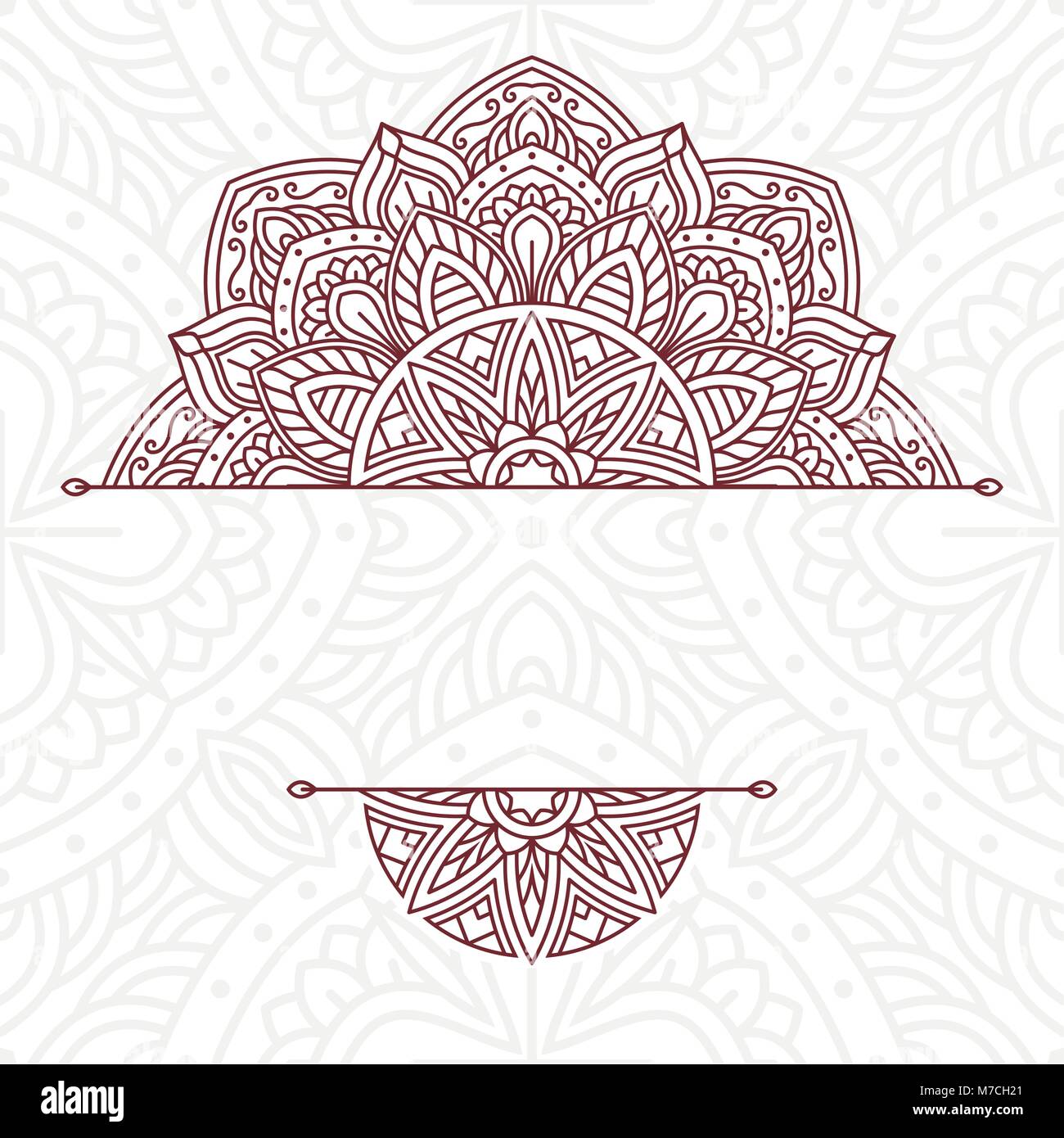 Invitation card with mandala Stock Vector Image & Art - Alamy