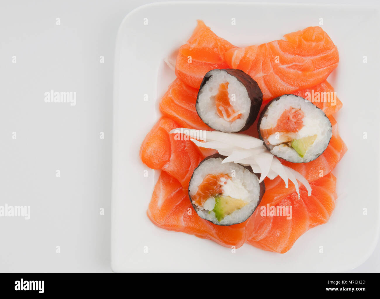 Vibrant arrangement sushi rolls hi-res stock photography and images - Alamy
