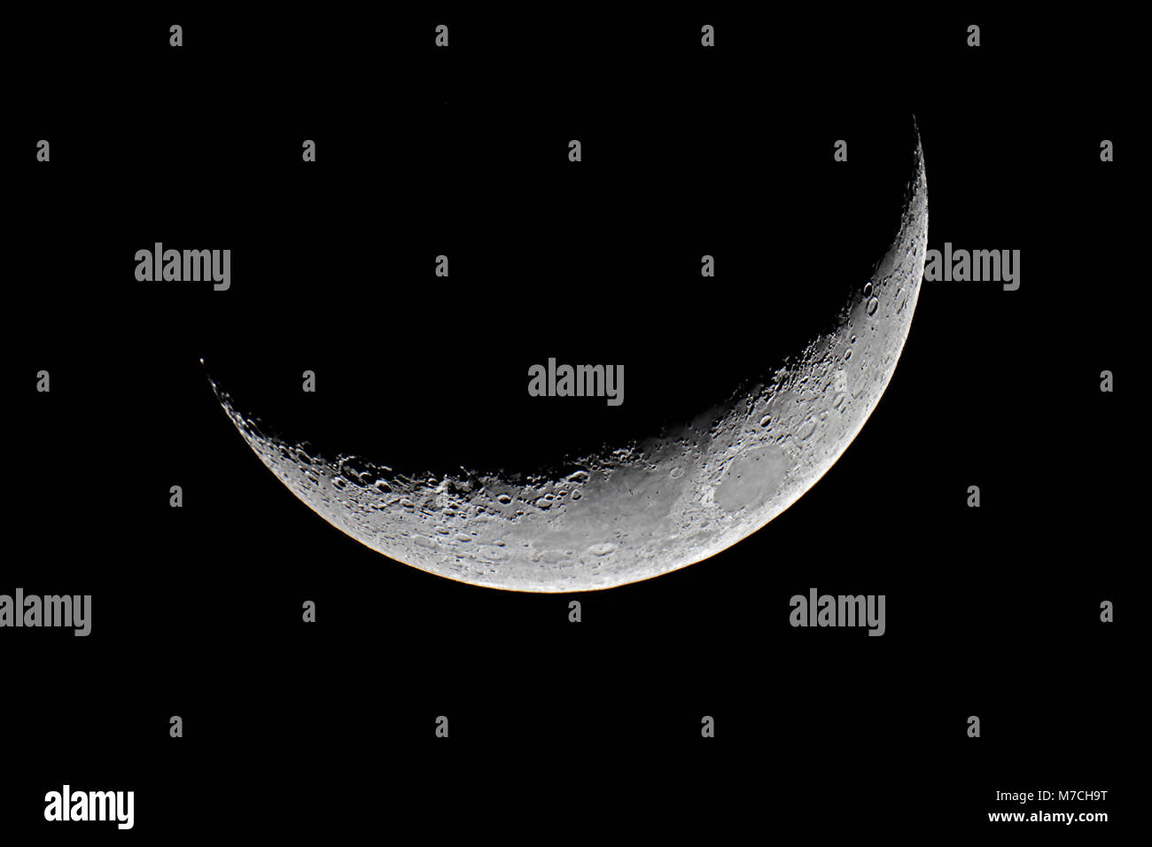 Moon Phases on a clear night Stock Photo - Alamy