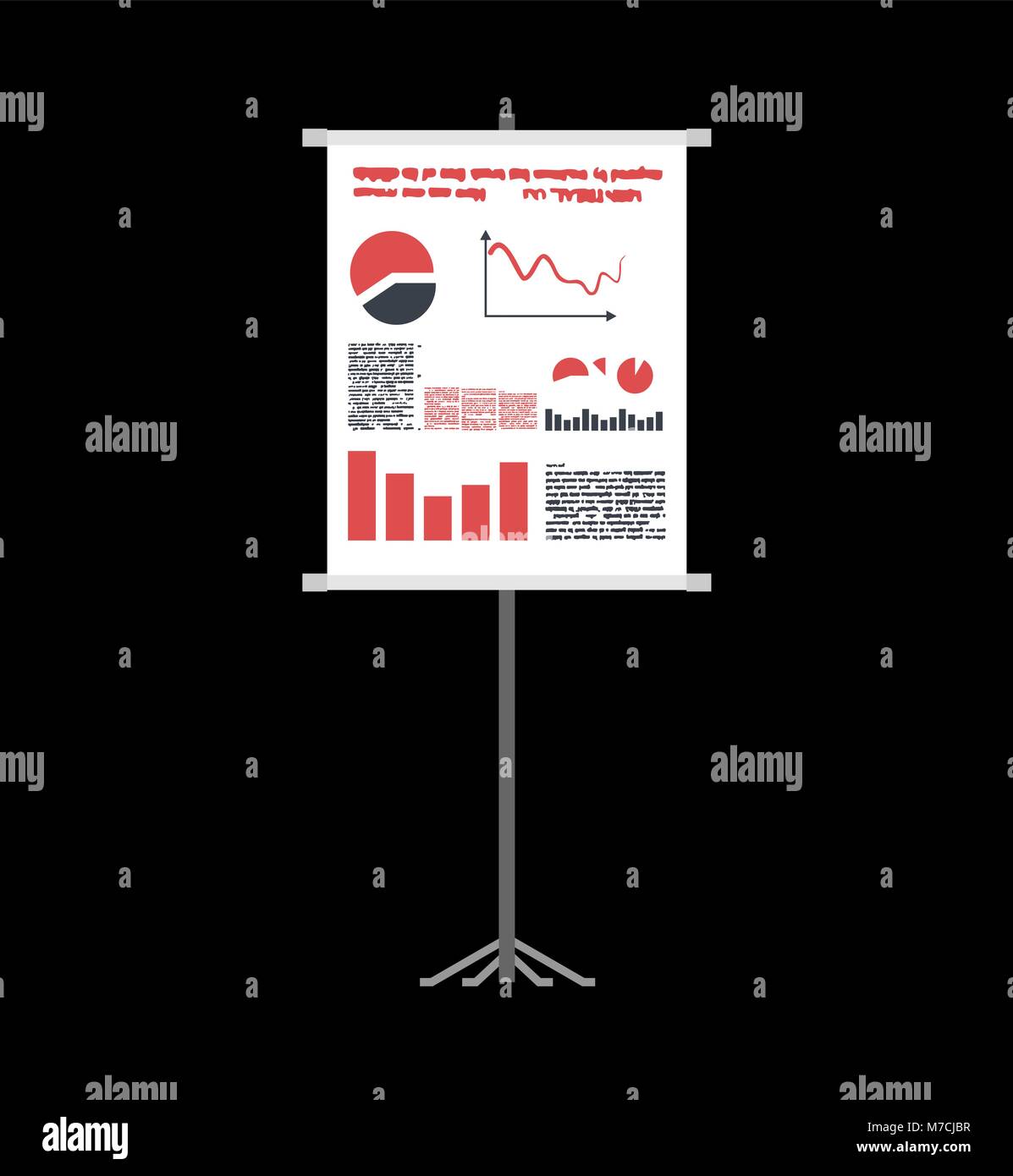 Business Presentation on Roll-up. Template. Charts and diagrams Stock ...