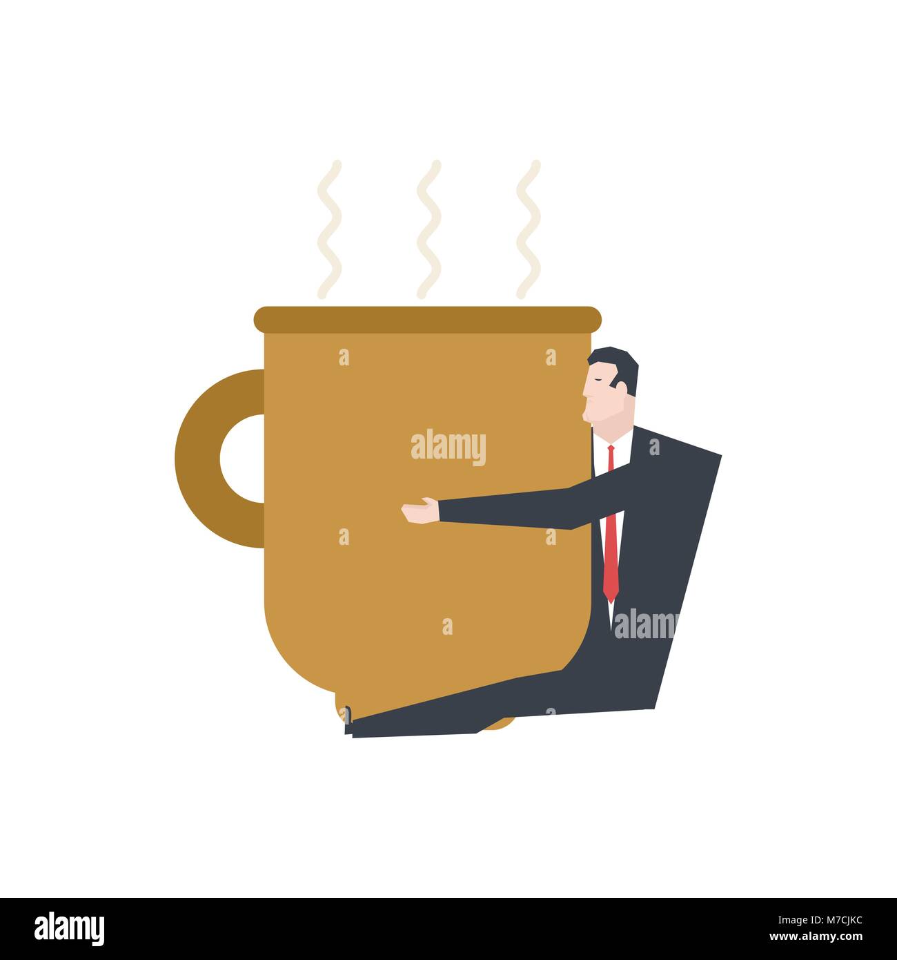 Oversized mug Stock Vector Images - Alamy